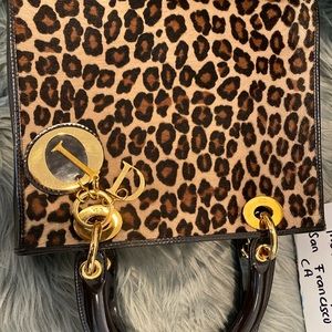 Dior | Bags | Authentic Christian Dior Lady Bag Leopard | Poshmark